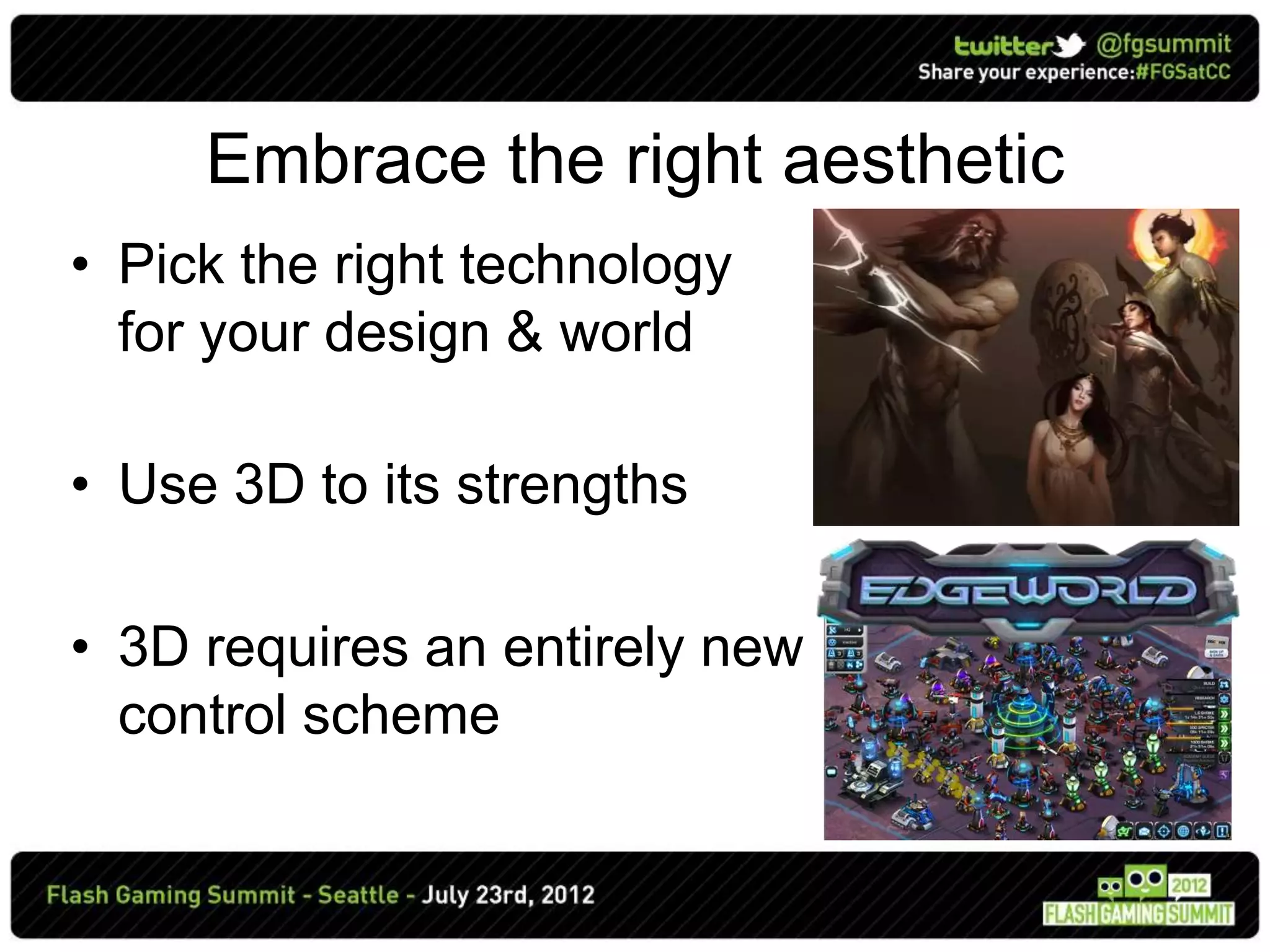 Next Generation Flash Gaming: Lessons from Console Development by ...