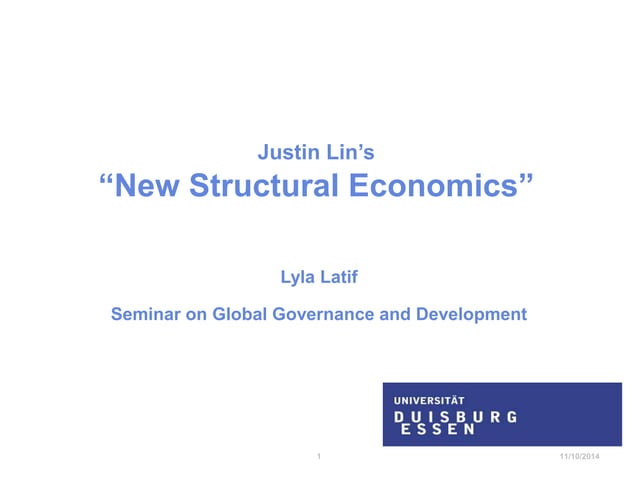 New Structural Economics | PPTX | Economy | Business and Finance