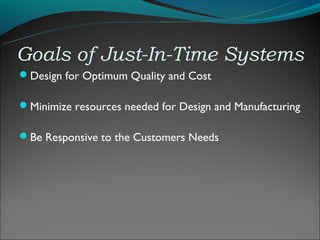 Just In Time Manufacturing Process | PPT