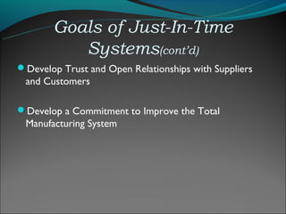 Just In Time Manufacturing Process | PPT