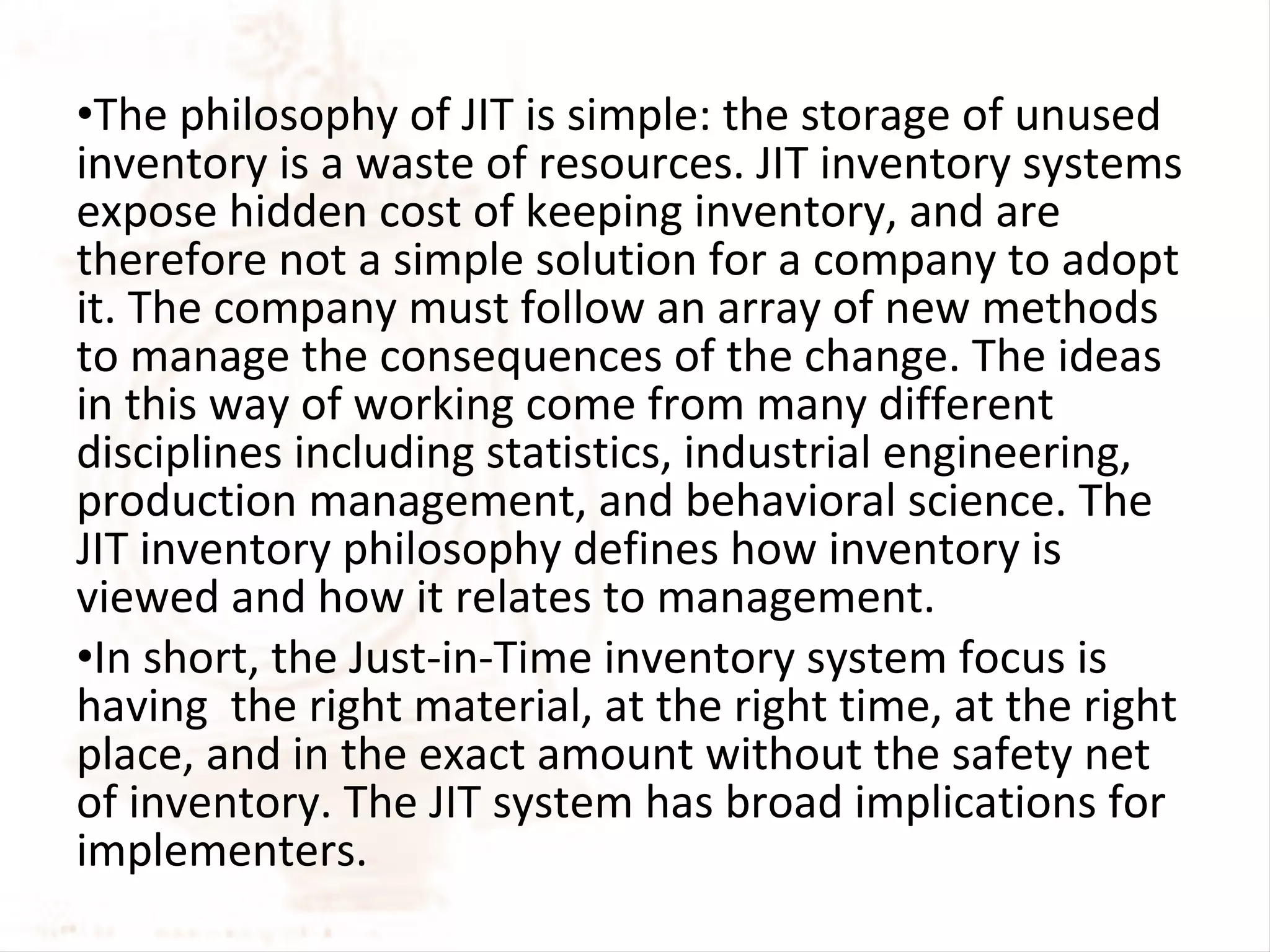 Just in time | PPT
