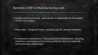 Just in time (JIT). | PPTX