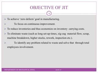 Just in time Manufacturing | PPTX
