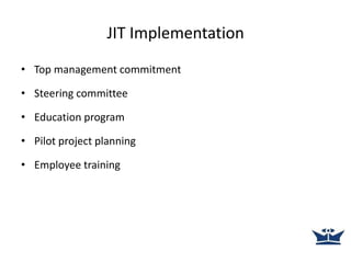 Just in time - Operation Management | PPTX