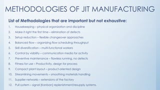 Just In Time and Its Impact on Operations Management | PPT