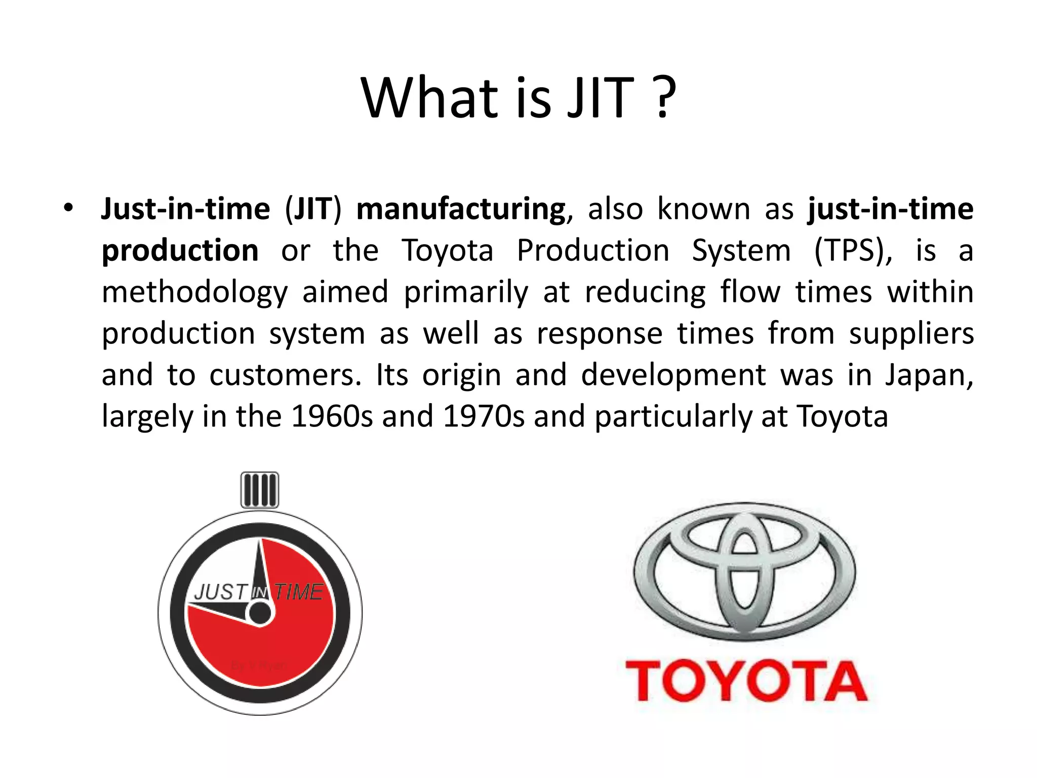 Just in time (jit) | PPTX