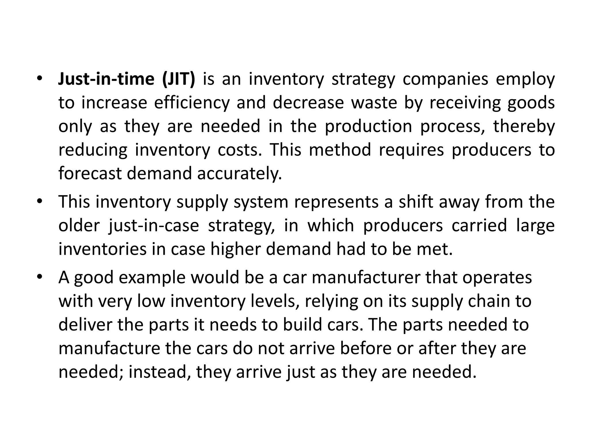 Just in time (jit) | PPTX