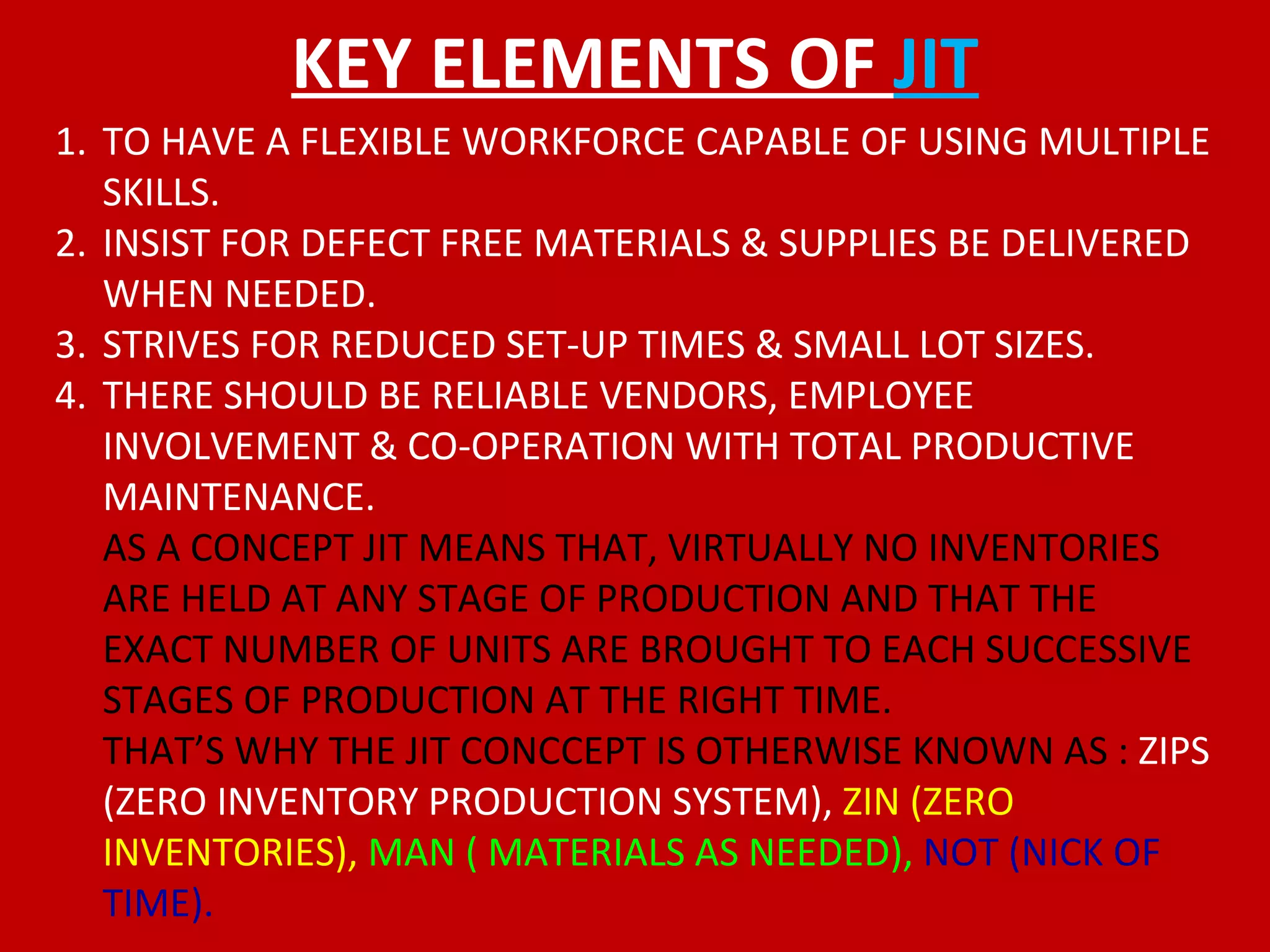 Just In Time Management | PPT
