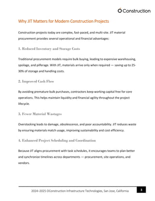 Just-in-Time (JIT) Material Procurement: Optimize Procurement | PDF