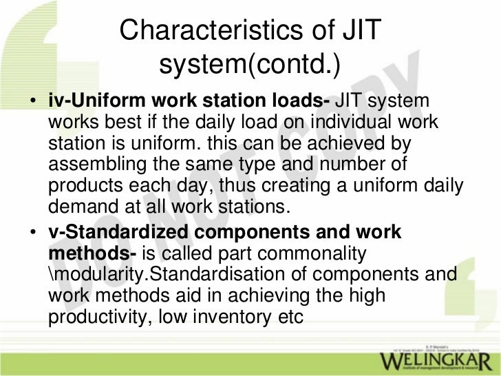 Just In Time (JIT) Systems