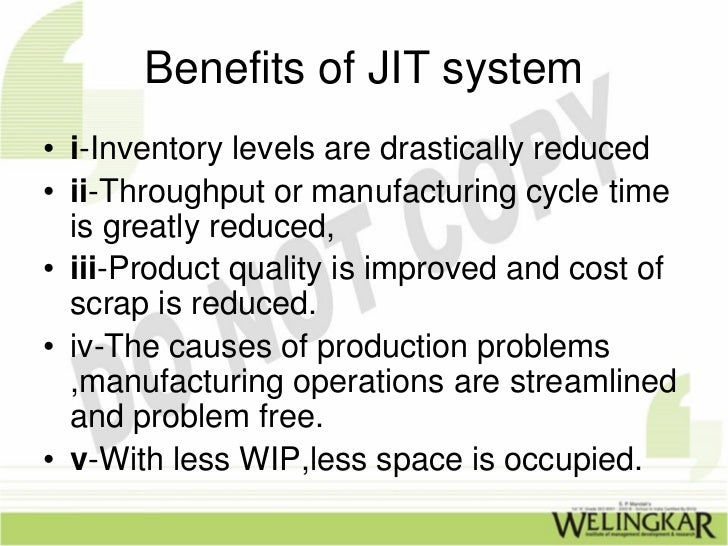 Just In Time (JIT) Systems