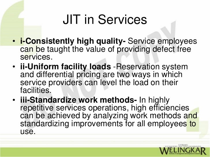 Just In Time (JIT) Systems