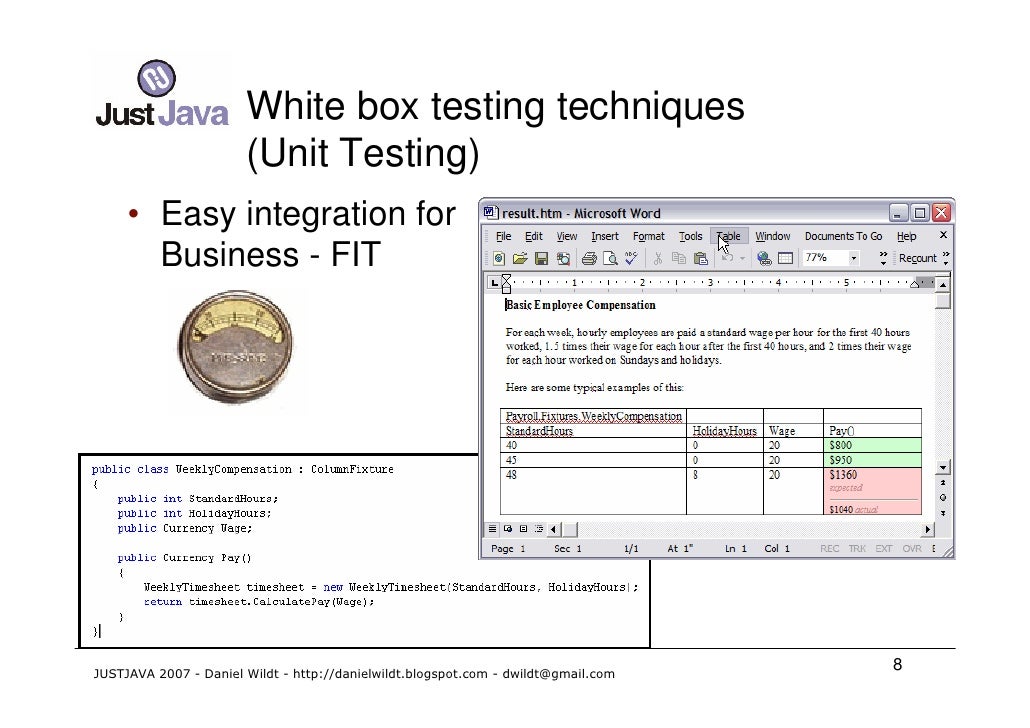 Just Java2007 - Daniel Wildt - Tools For Java Test Automation