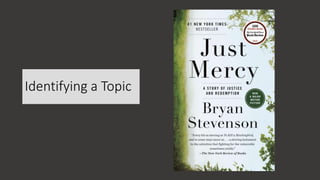Just Mercy: Finding Your Lens | PPTX