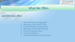 Just NSN Parts - NSN Components Purchasing Solution for Aircraft, Ship ...