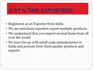 Just n time presentation | PPT