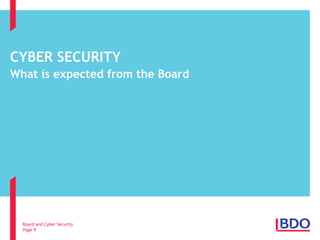 Board and Cyber Security | PPSX