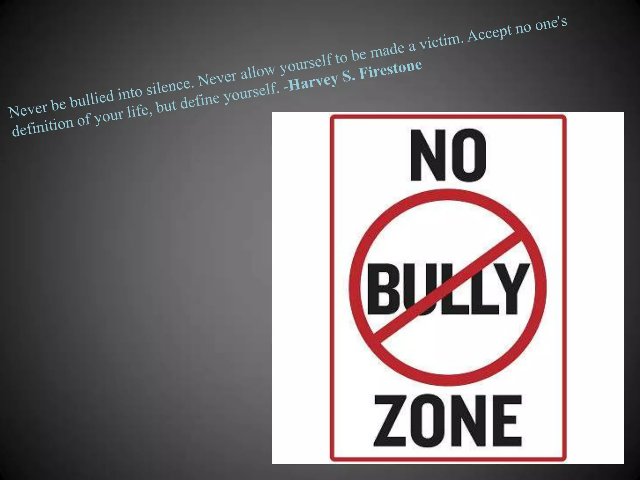 Just say no to bullying | PPTX | Crime & Harmful Acts to Individuals ...