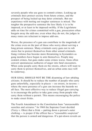 Just Take Away Their GunsBy James Q. WilsonPublished March.docx