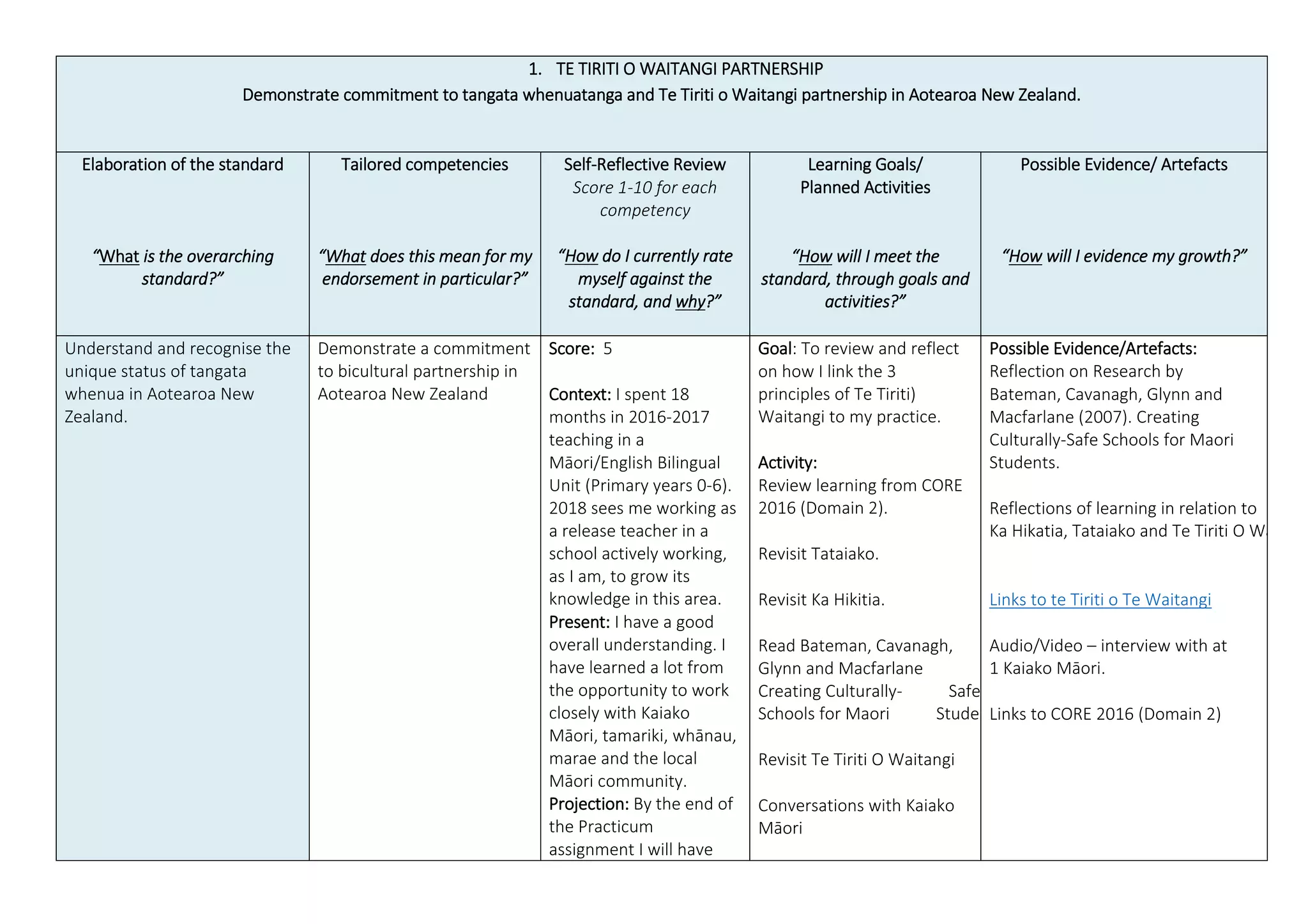 Practicum Standards and Competencies pre_formative_assessment | PPT