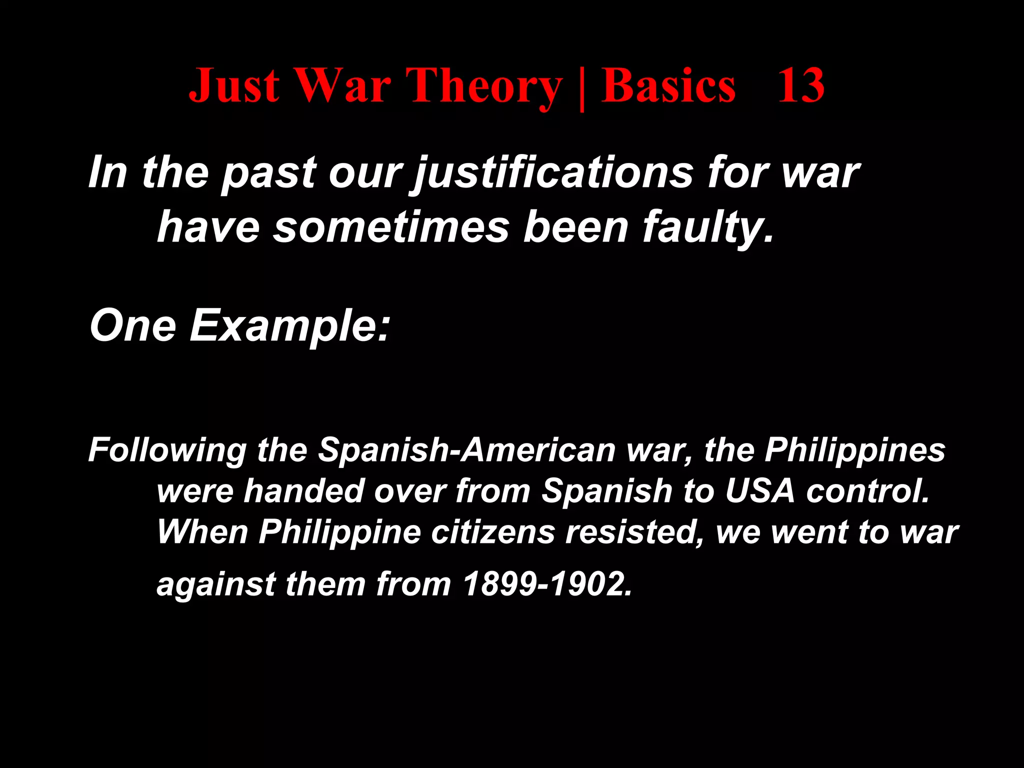 Just war | PPT