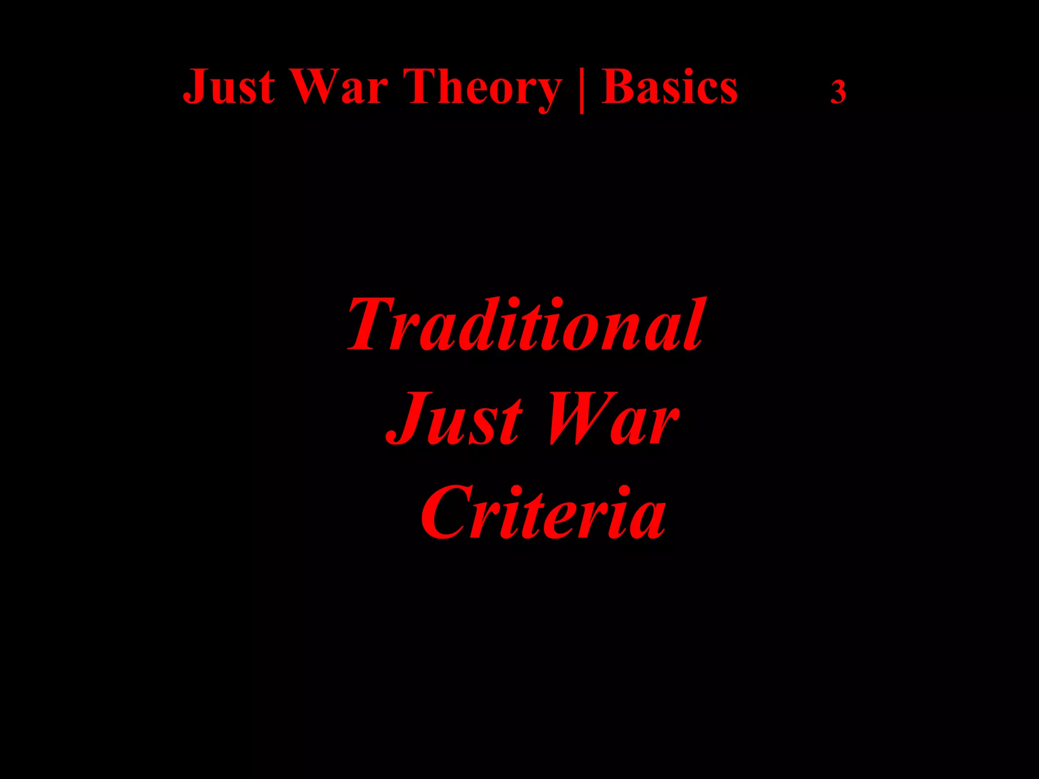 Just war | PPT