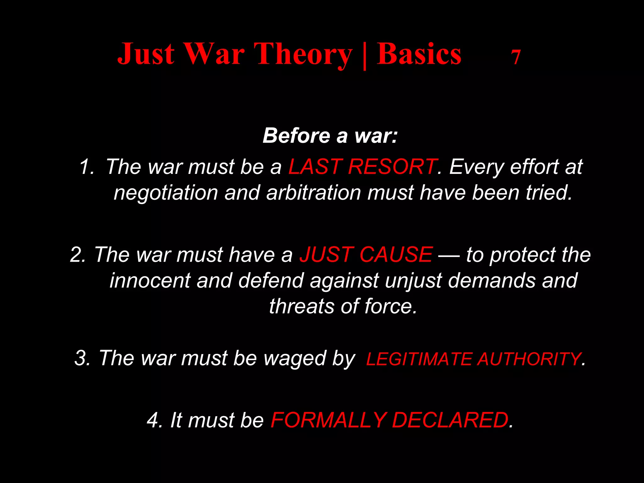 Just war | PPT