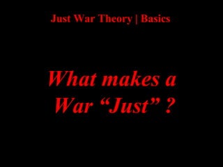 Just war | PPT