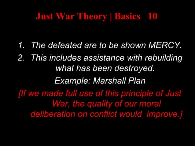 Just war | PPT | Christianity | Religion & Spirituality