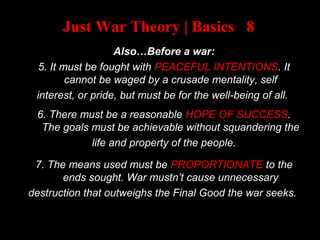 Just war | PPT