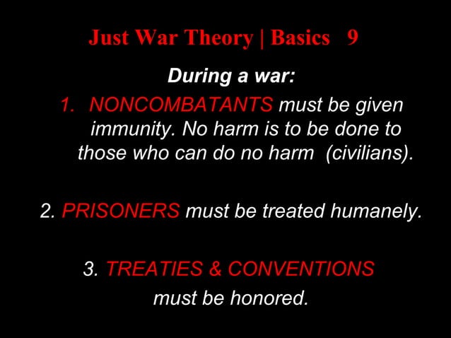 Just war | PPT | Christianity | Religion & Spirituality