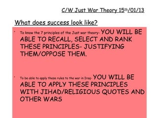 Just War Theory | PPT
