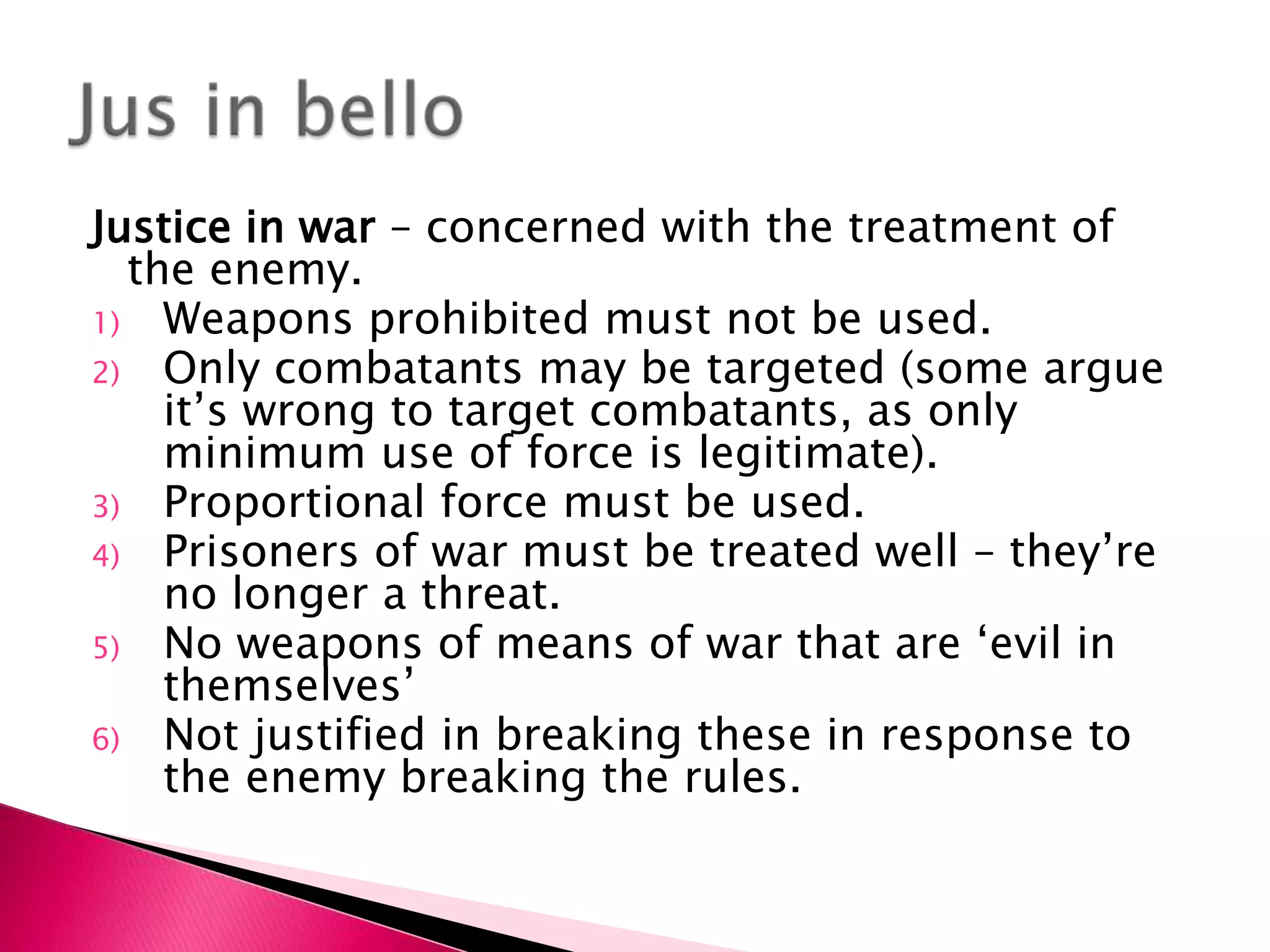 Just war theory | PPTX