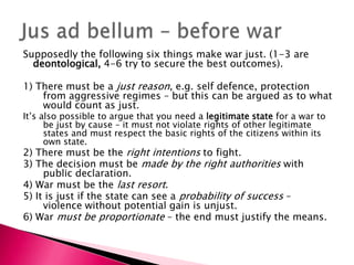 Just war theory | PPTX