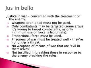Just war theory | PPTX