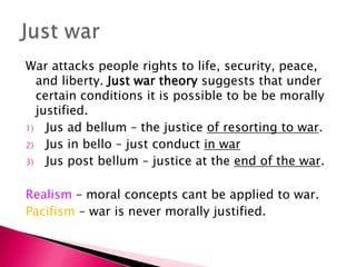 Just war theory | PPT