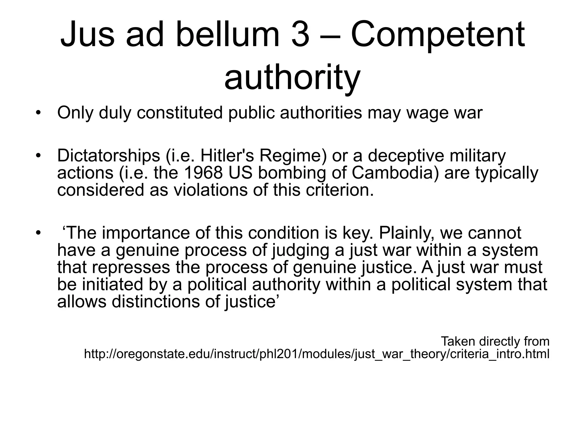 Just war theory | PPTX