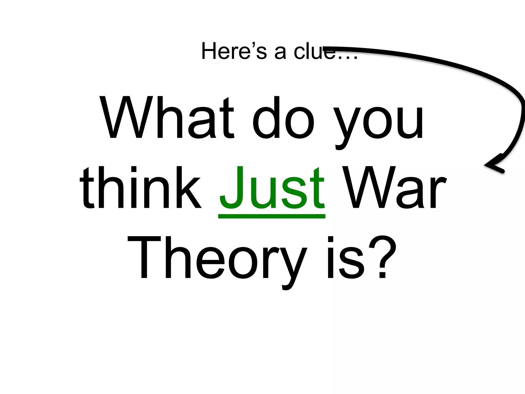 Just war theory | PPTX