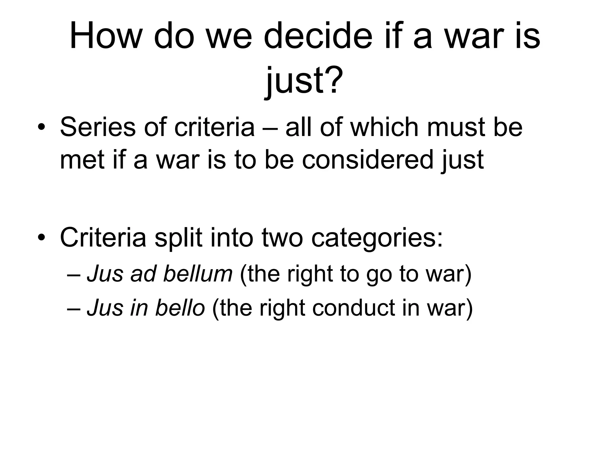 Just war theory | PPTX