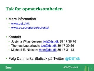 Danmarks Statistik om danskernes brug af sociale medier | PPTX