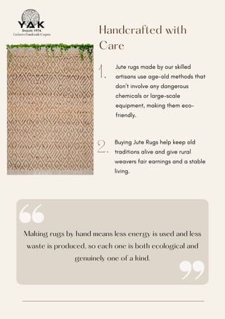 Sustainable Luxury with Yak Carpet’s Jute Rugs | PDF