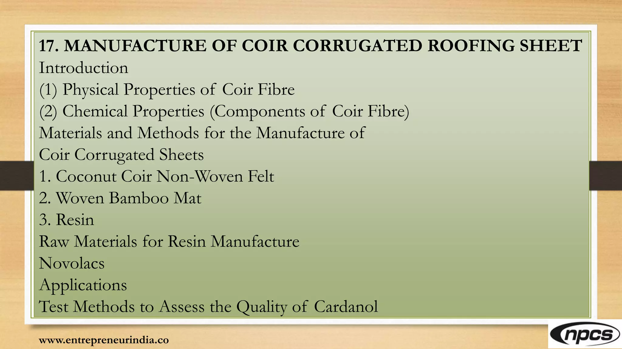Jute and Coir Products with Cultivation and Processing | PPTX