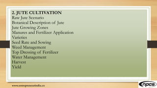 Jute and Coir Products with Cultivation and Processing | PPTX