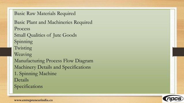 Jute and Coir Products with Cultivation and Processing | PPT