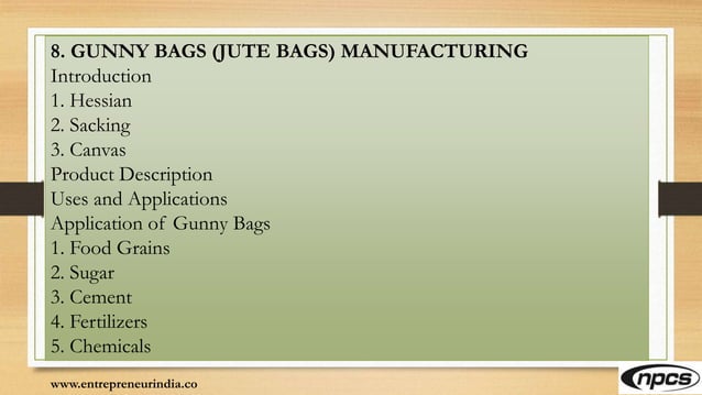 Jute and Coir Products with Cultivation and Processing | PPT