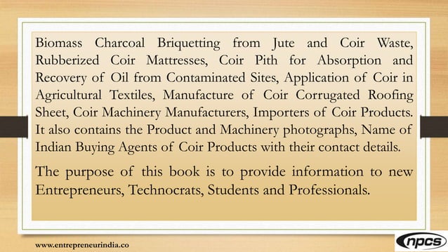 Jute and Coir Products with Cultivation and Processing | PPT