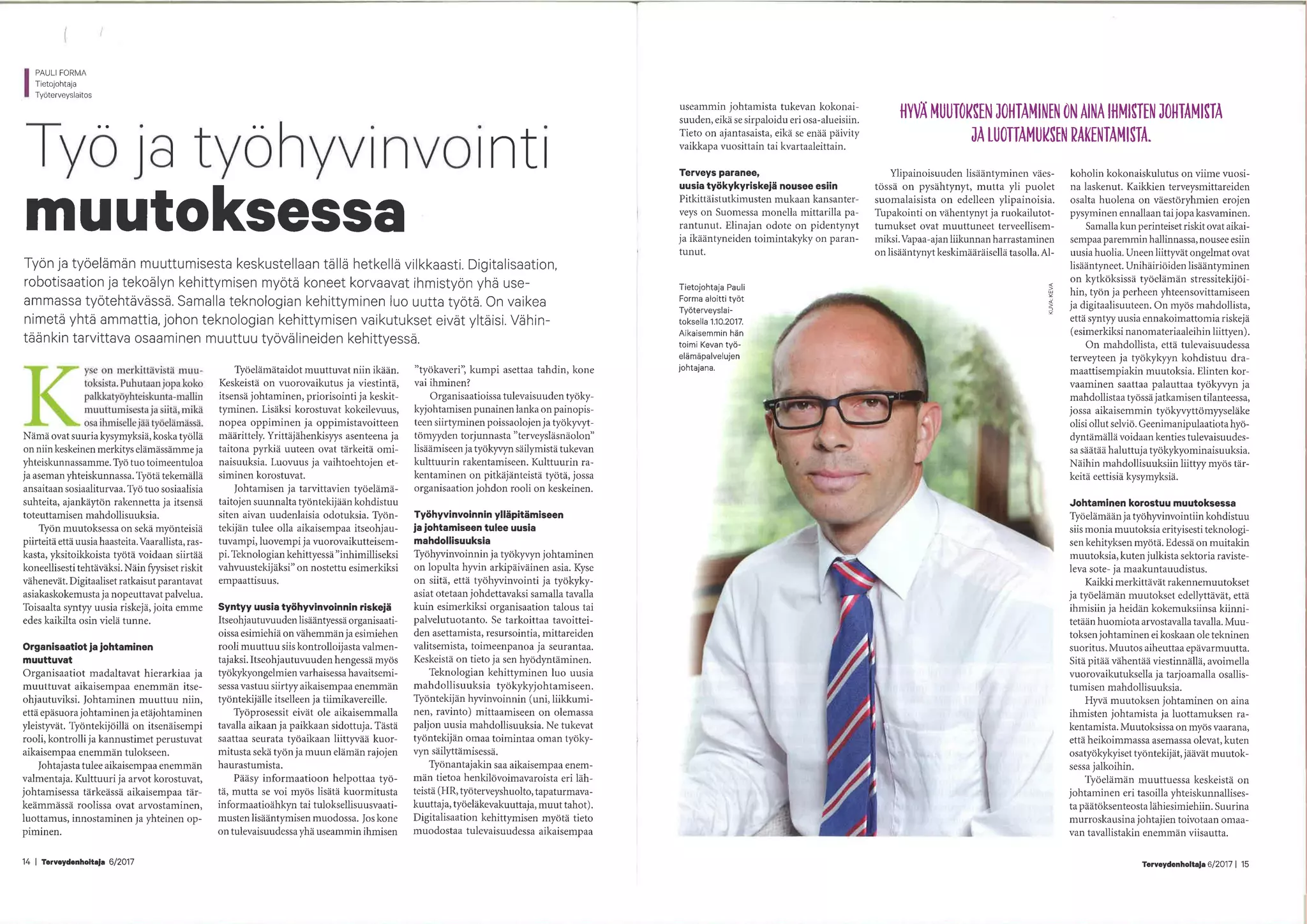 Juttu Terveydenhoitaja lehdessä | PPT