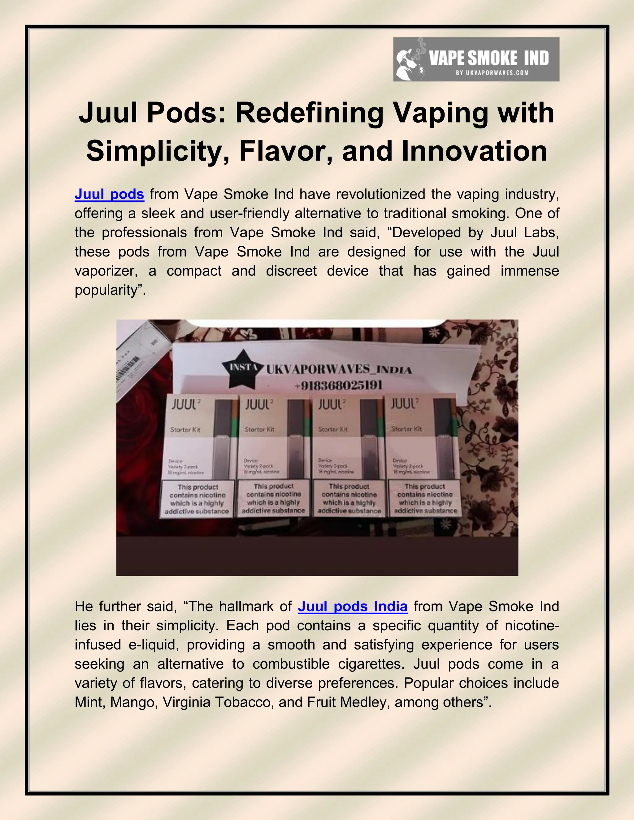 Juul pods | PDF