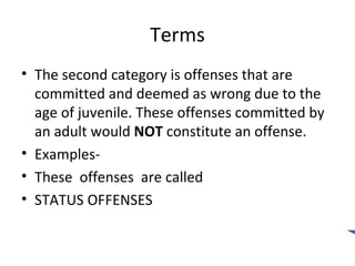 Juvenile Justice Systems Day 2 | PPT