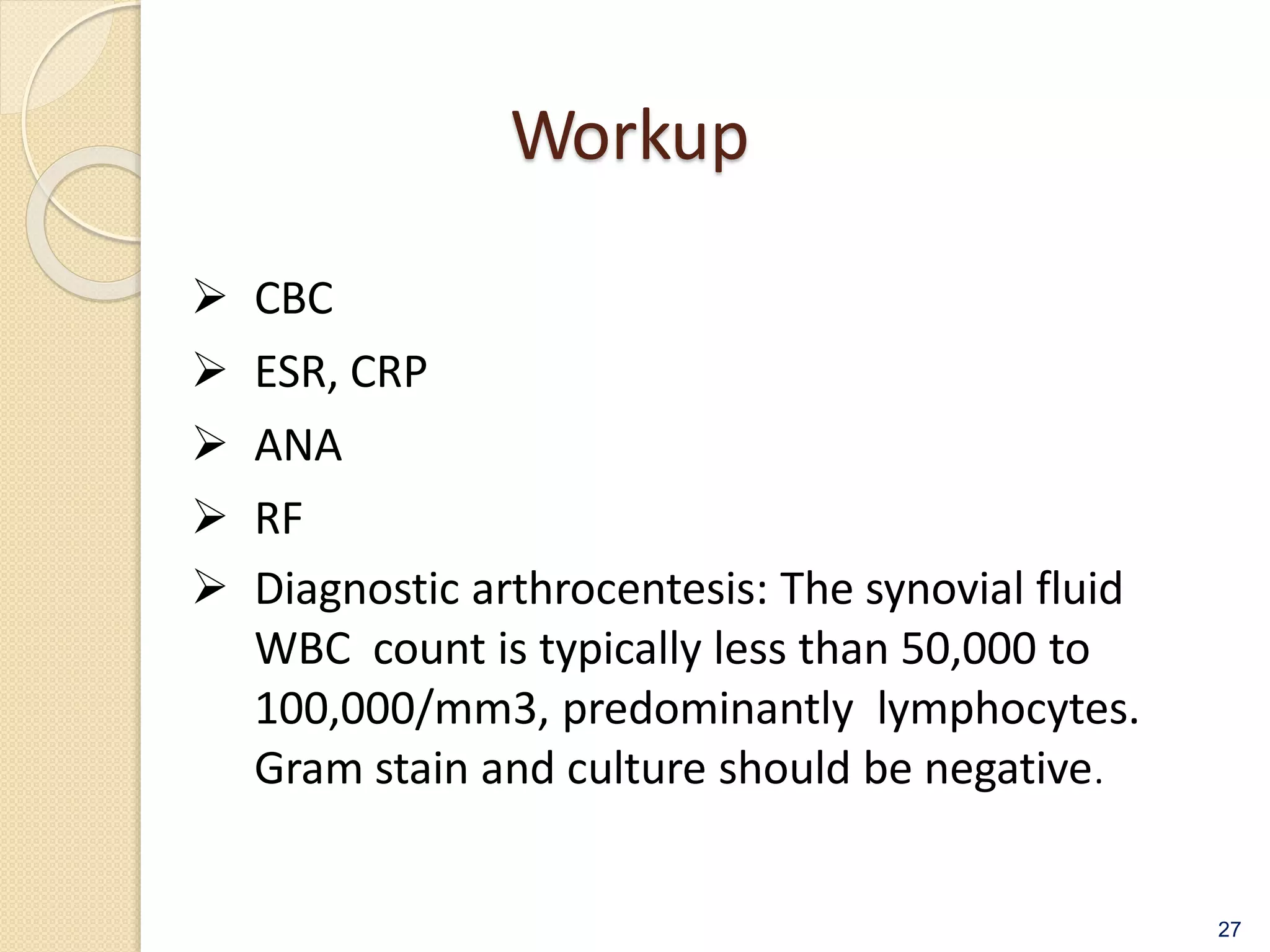 Juvenile arthritis an overview | PPTX